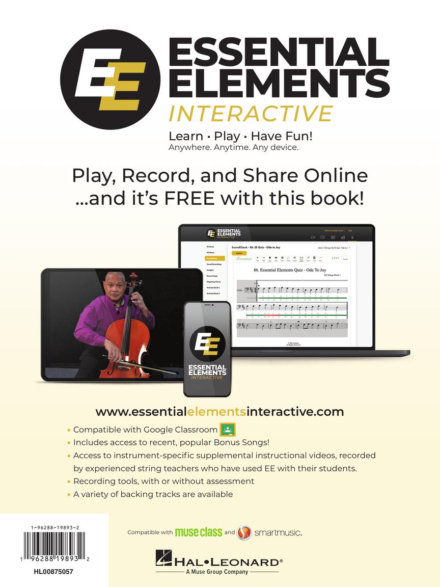 Essential Elements Book 2 Cello (New Edition) – Simply for Strings