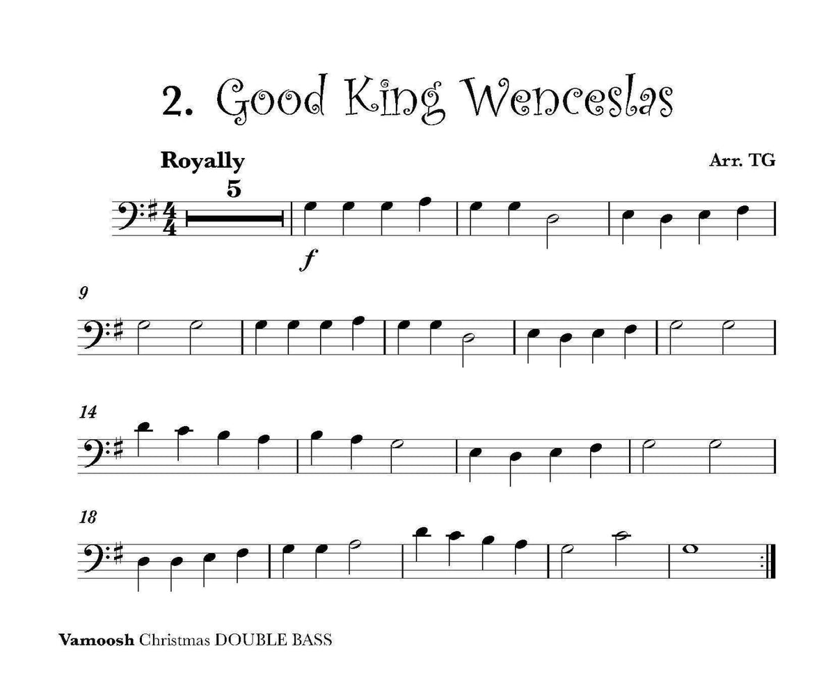 Vamoosh Christmas Double Bass Book – Simply for Strings