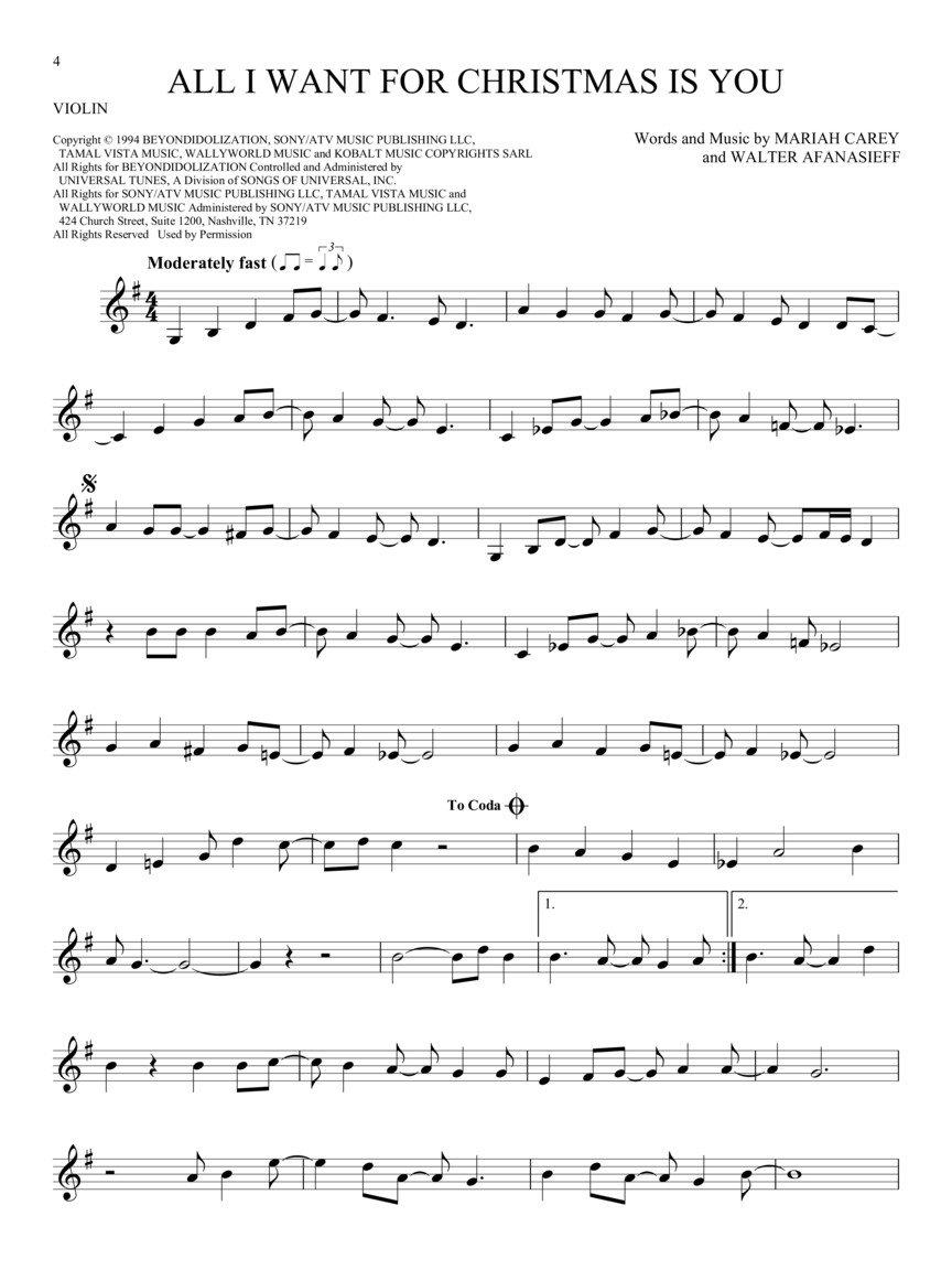 101 Christmas Songs for Violin – Simply for Strings
