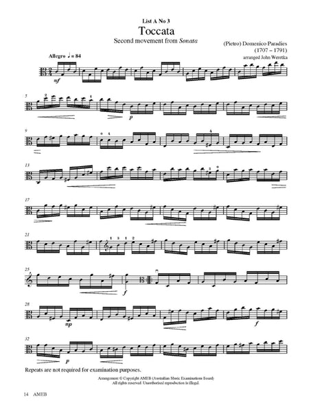 AMEB Viola Series 1 Grade 6 – Simply for Strings